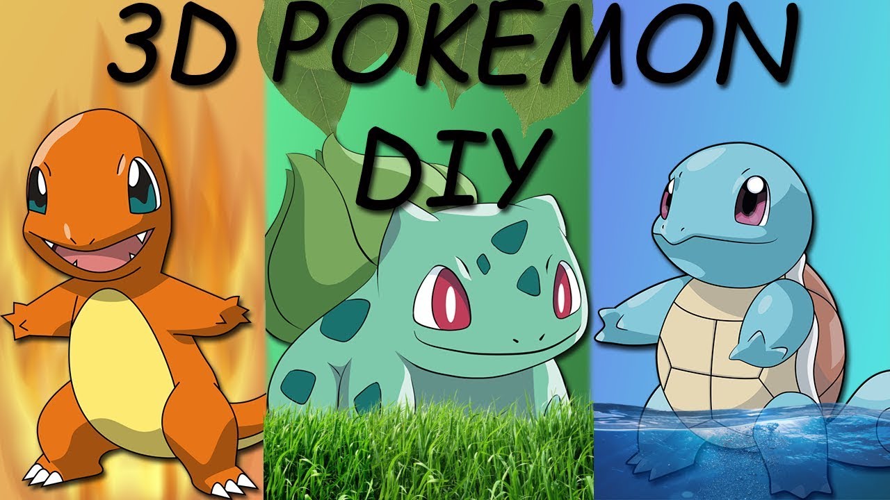 Pokemon starters made by perler beads [DIY] - YouTube
