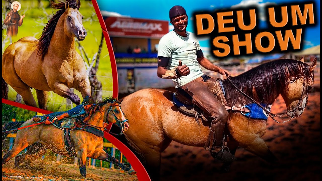 Primeira Vaquejada dos 2 Juntos Cavalo Gunner e Junior Napoleão - YouTube
