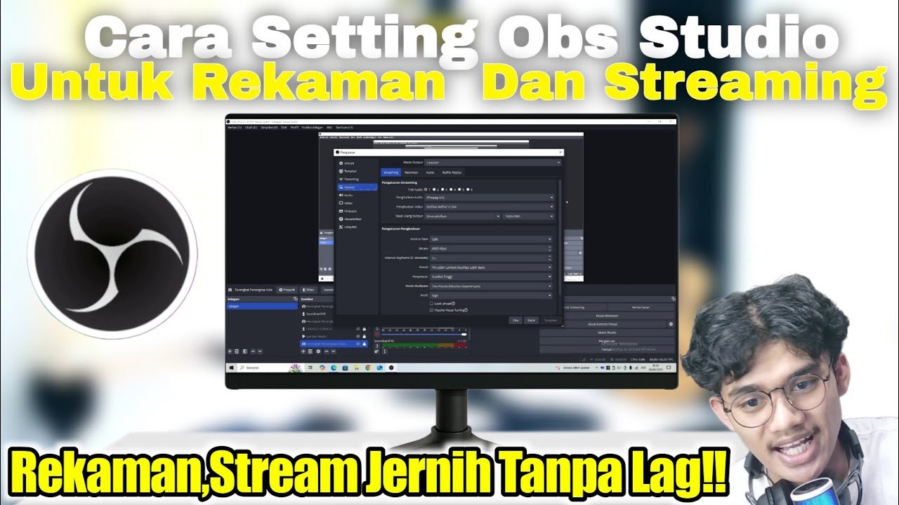 Cara Setting OBS STUDIO Untuk Rekaman & Live Streaming!! Settingan Terbaik Obs,Streaming ...