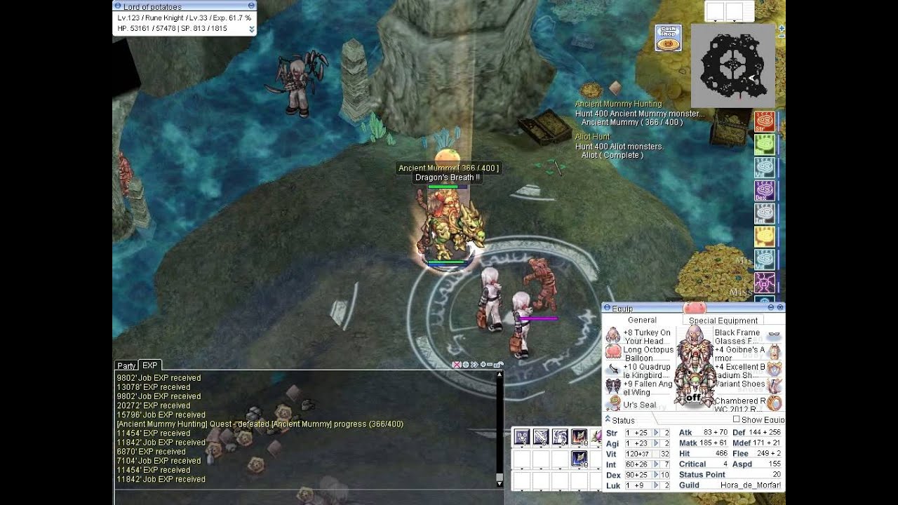 iRO Rune Knight Dragon's Breath in Turn IN - YouTube