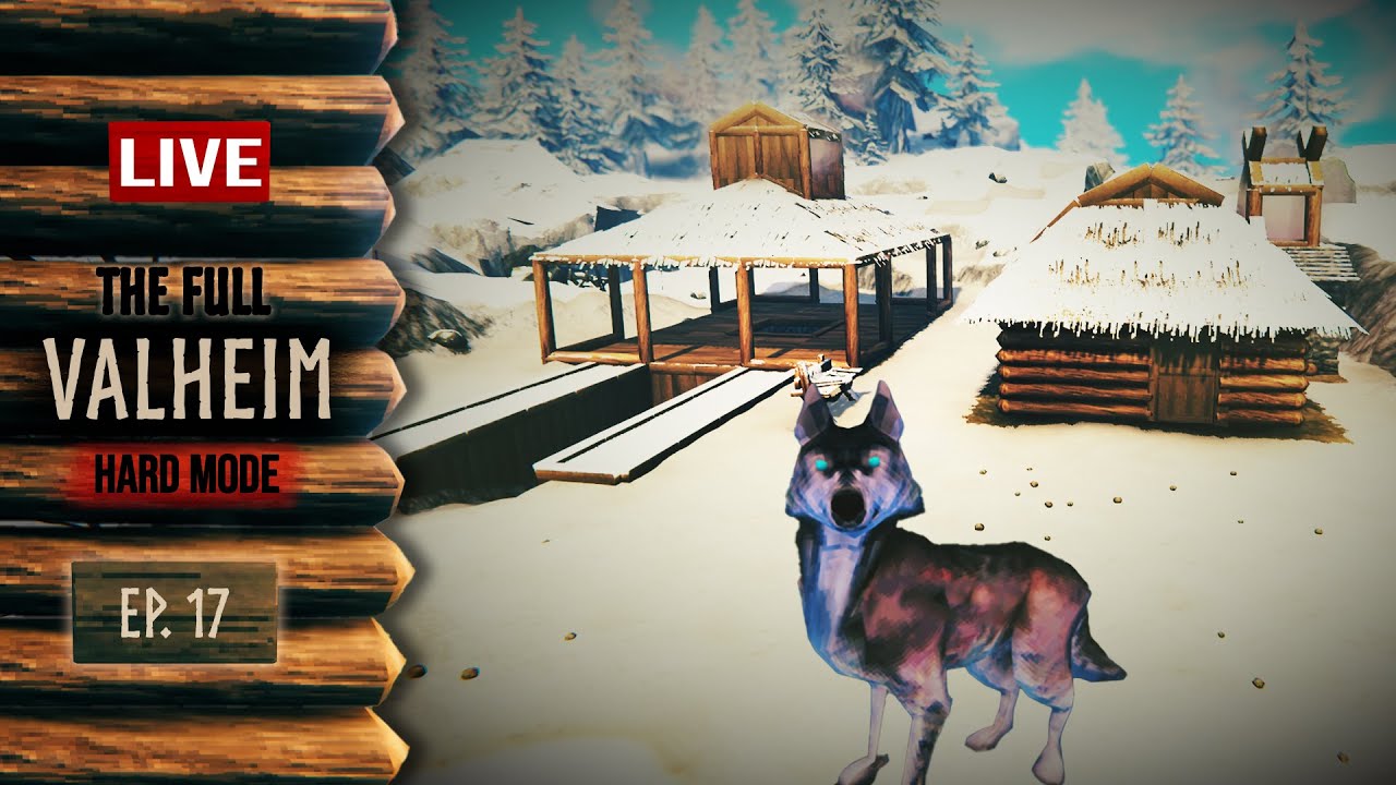 Ep. 17 - Mini Mountain Base and Two Star Wolf Chase - Valheim Full ...