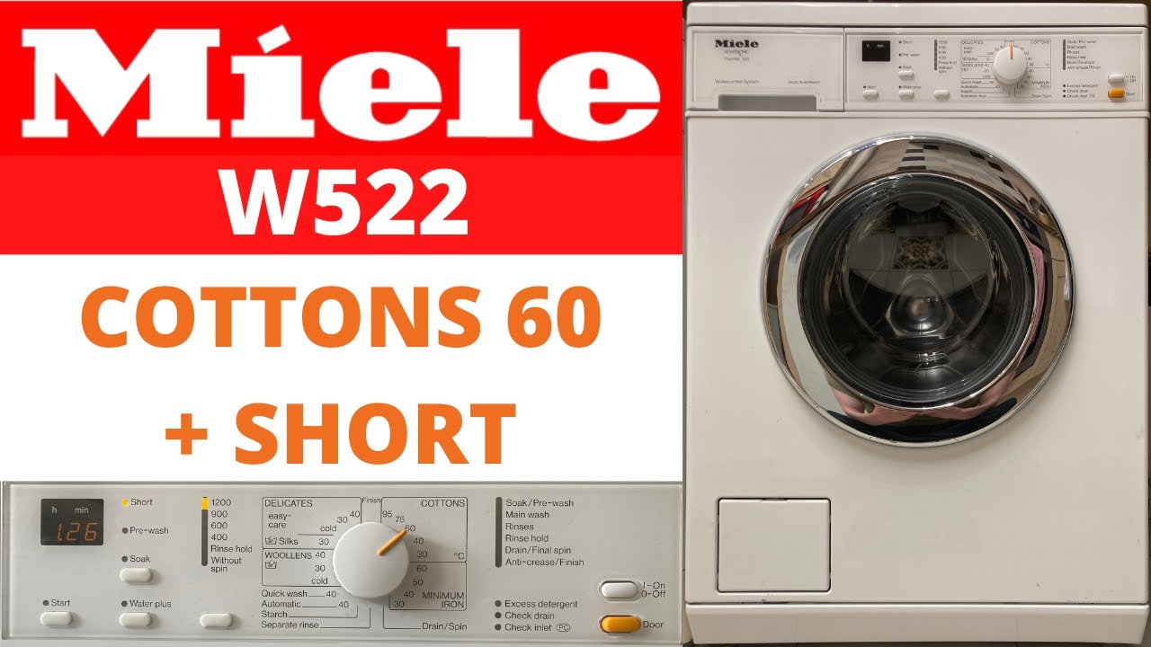 Miele Novotronic Premier 520 W522 Washing Machine - Cottons 60 + Short ...