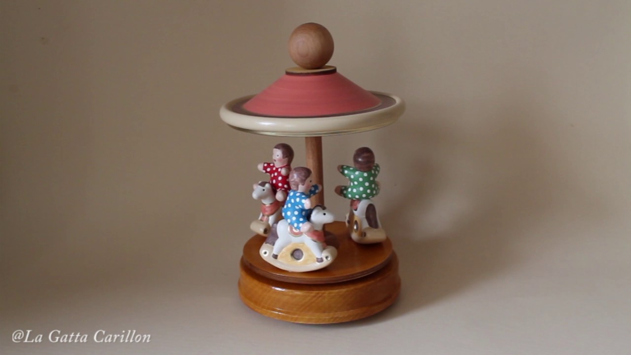 Carillon giostra cavalli neonato per bambino, carillon personalizzato ...