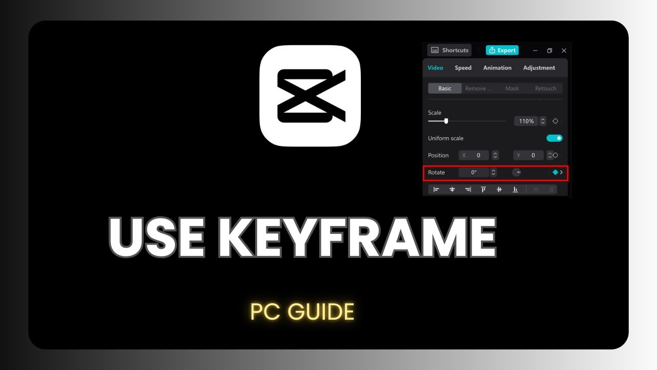 How To Use KeyFrame in CapCut PC (2025) - YouTube