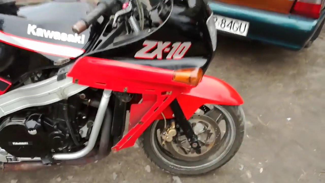 Kawasaki zx - 10 TomCat 30 letnia Japońska maszyna 137km - YouTube