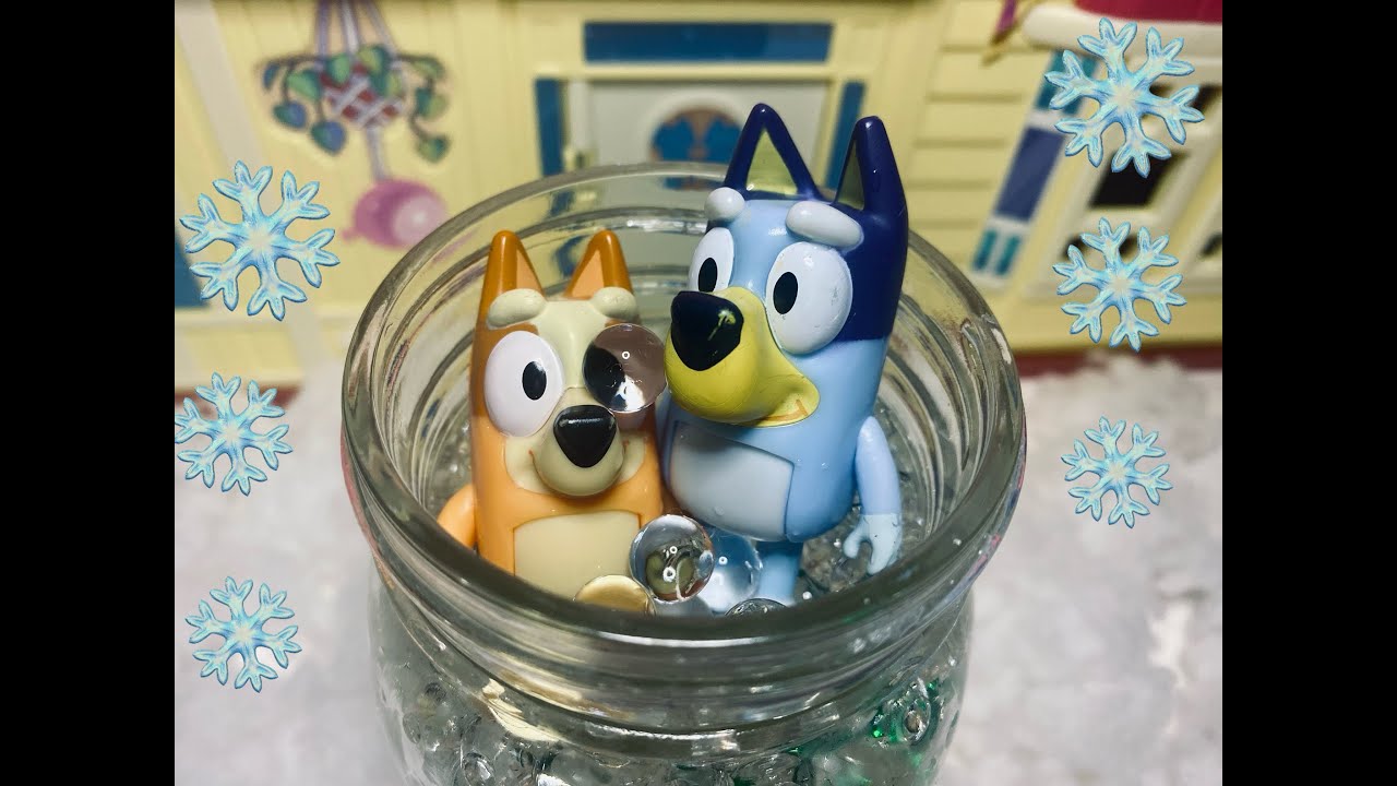 New Viral Video Bingo and Bluey Hunting Orbeez in the Snow! Who Wins ...