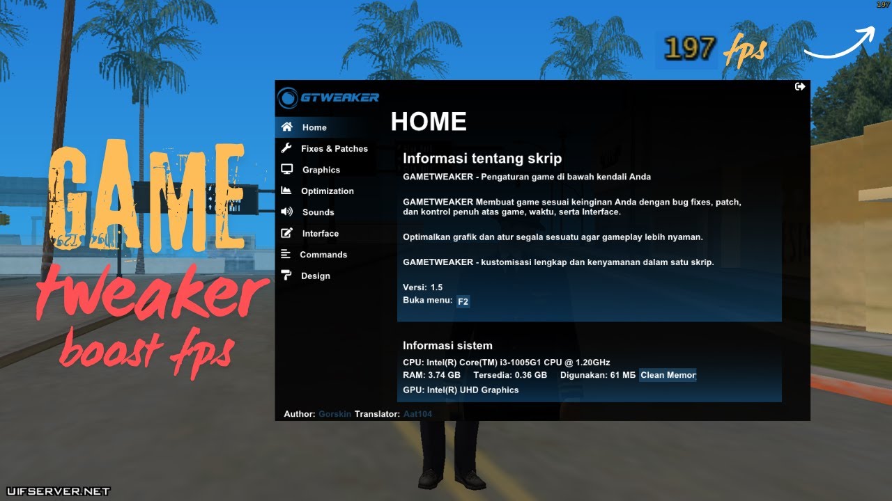 GAME TWEAKER ID | FPS BOOST SAMP - YouTube
