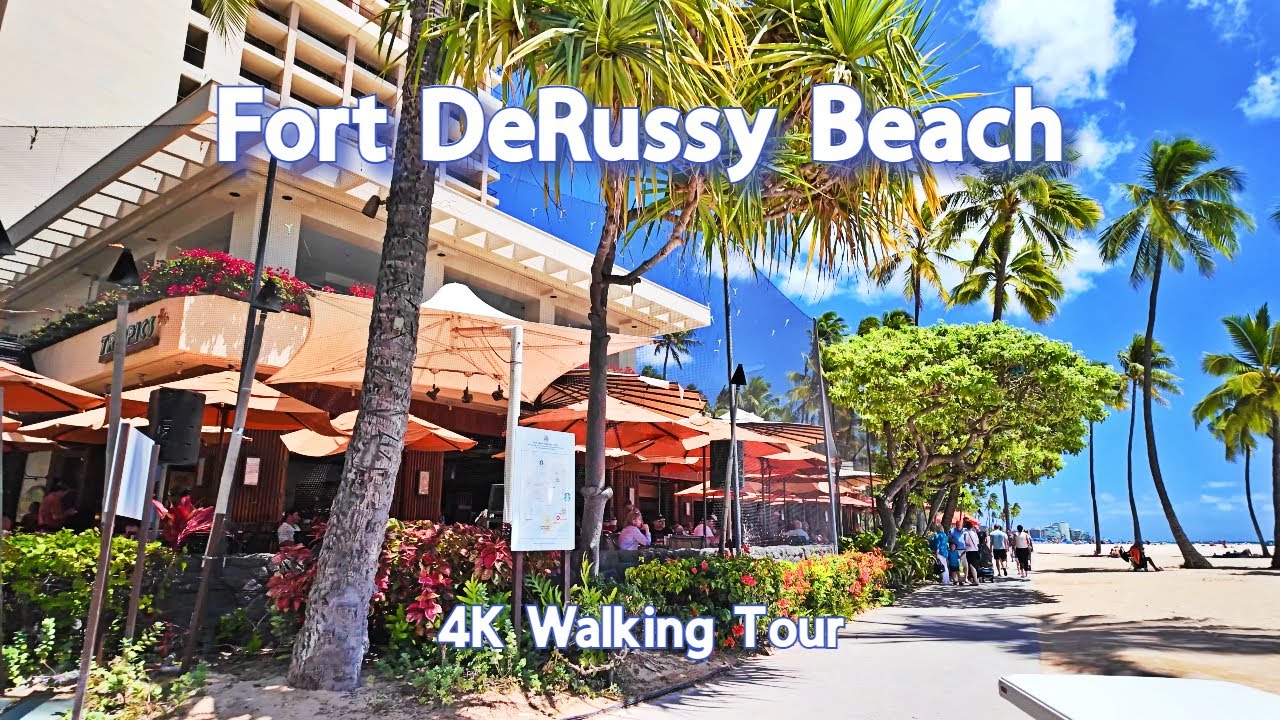 Fort DeRussy Beach in Waikiki | 4K Walking Tour - YouTube