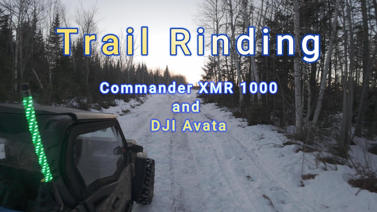 🌄 Sunset Riding In The Trail With The Commander XMR 1000 and DJI Avata ...