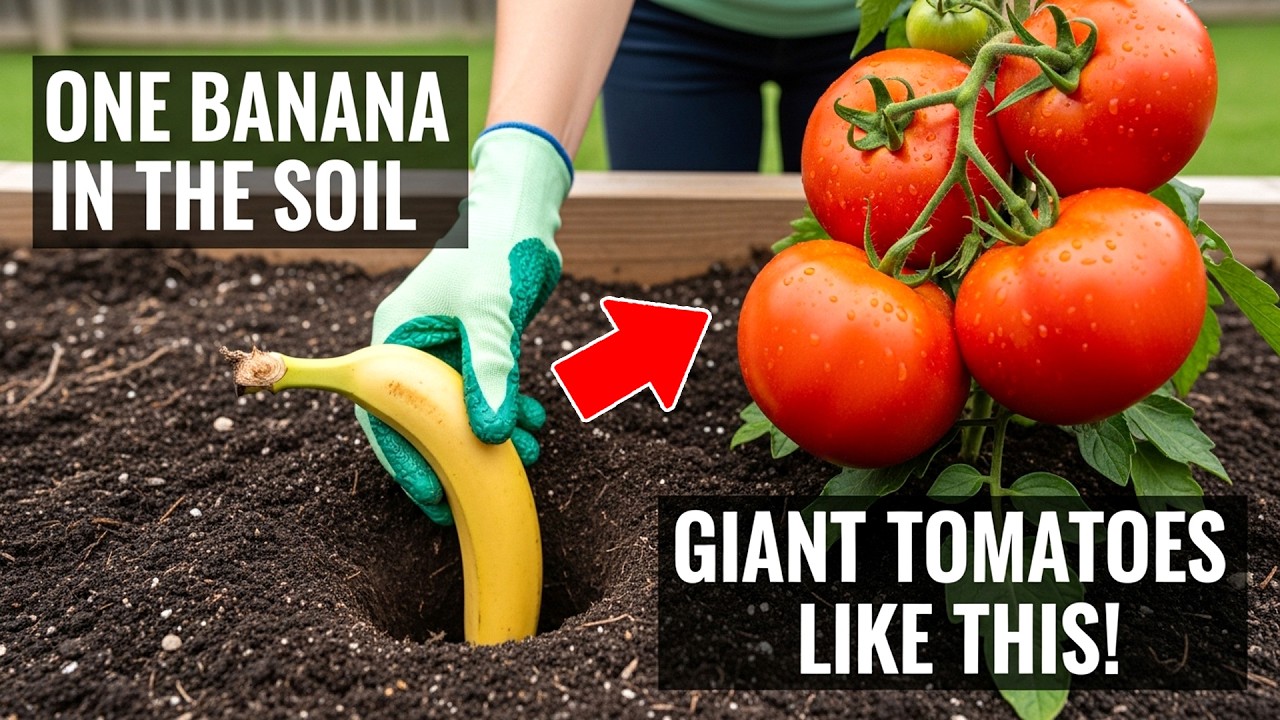 Bury One Banana in the Soil and Watch Your Tomatoes Explode With Growth! - YouTube