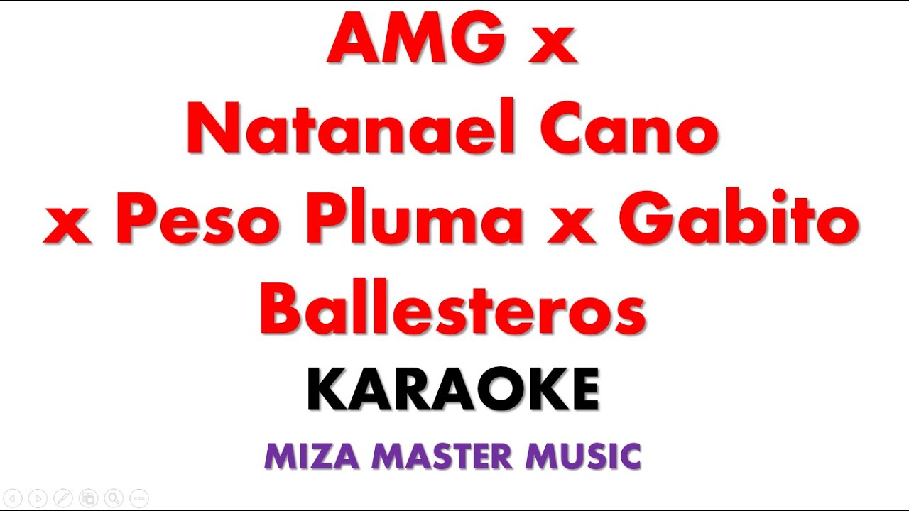 AMG x Natanael Cano x Peso Pluma x Gabito Ballesteros Karaoke ...