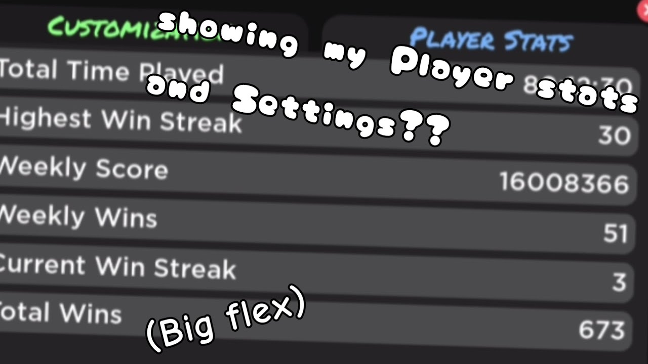 Showing my Setting and Player Stats in Funky Friday! - YouTube