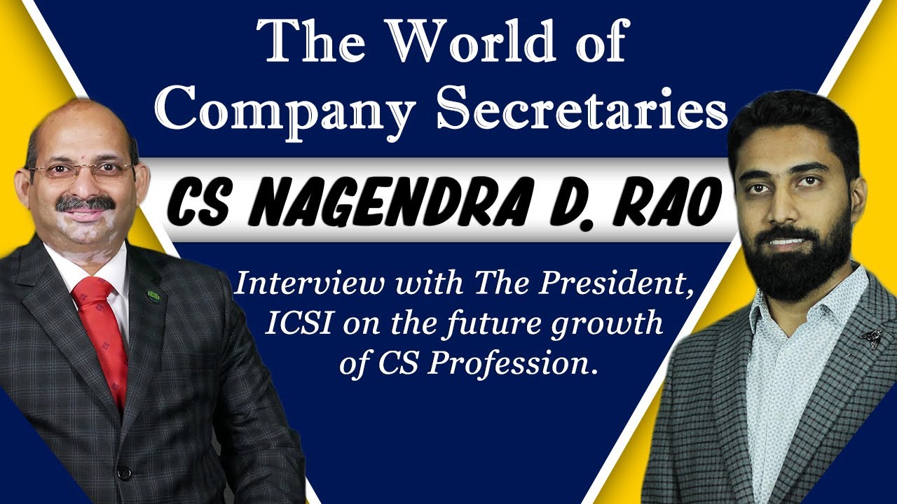 The World of Company Secretaries : The President, ICSI on Future Growth ...