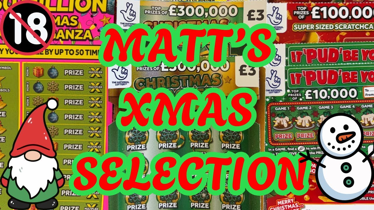 Matts Xmas selection of #allwyn #lottery #scratch #cards - YouTube