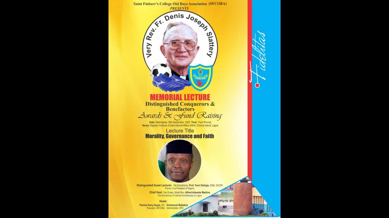 SAINT FINBARR'S COLLEGE OLD BOYS ASSOCIATIO || VERY REV. DENIS JOSEPH ...