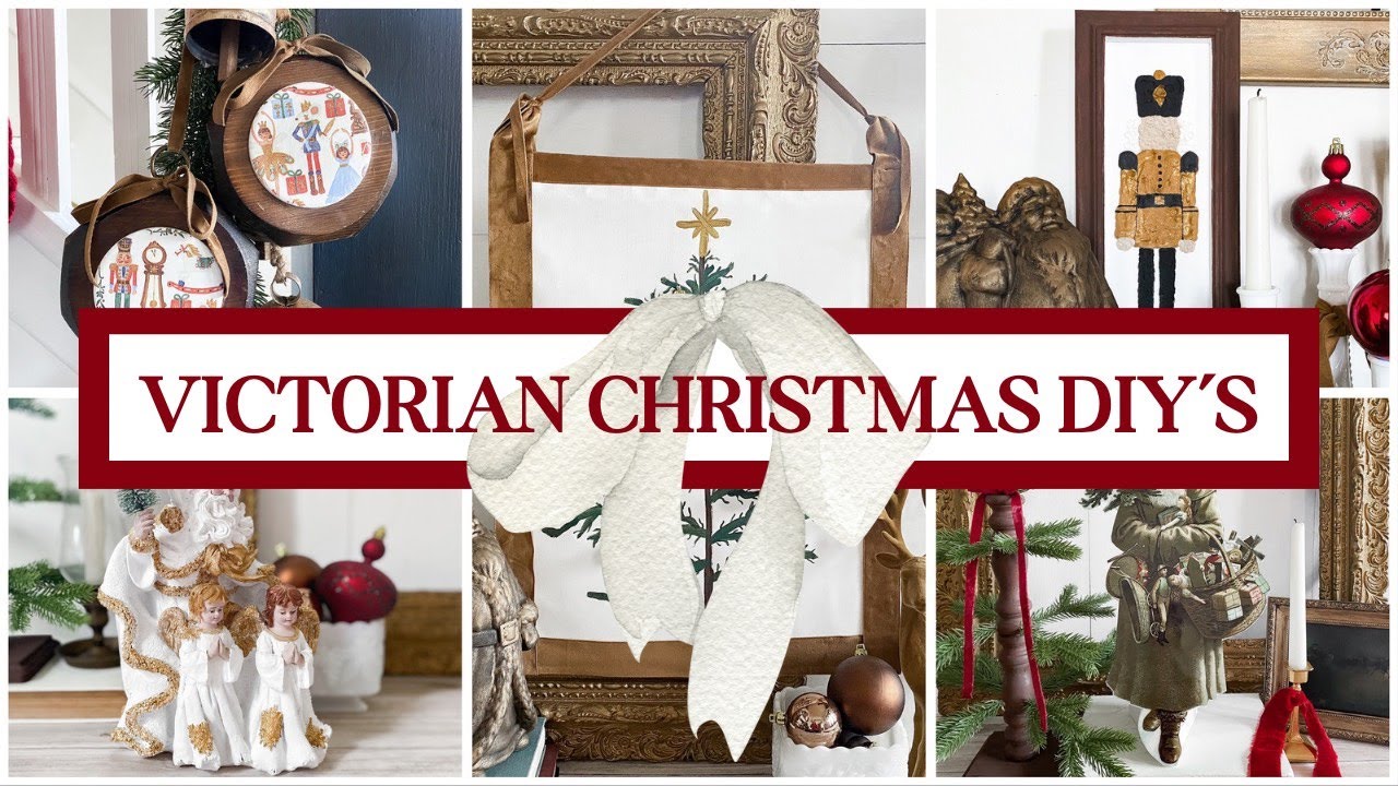Old World Victorian Style Christmas DIY Decorations - YouTube