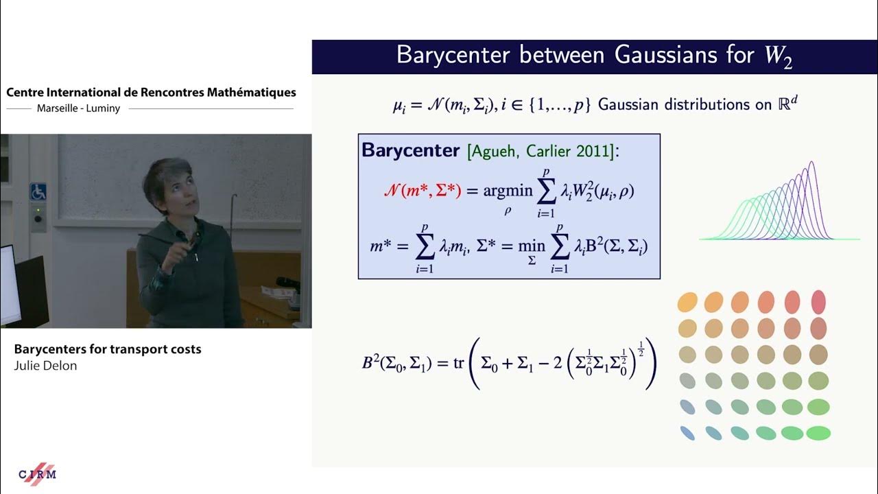Julie Delon: Wasserstein barycenters for generic transport costs - YouTube