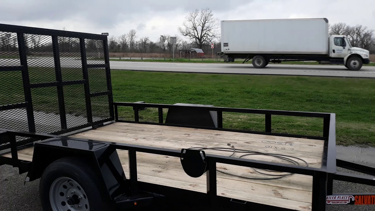 6.5x10 salvation utility trailer - YouTube