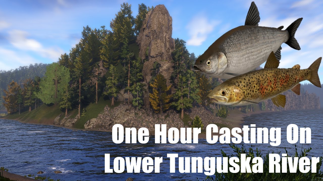 RF4 Spot One Hour Casting On Lower Tunguska River. - YouTube