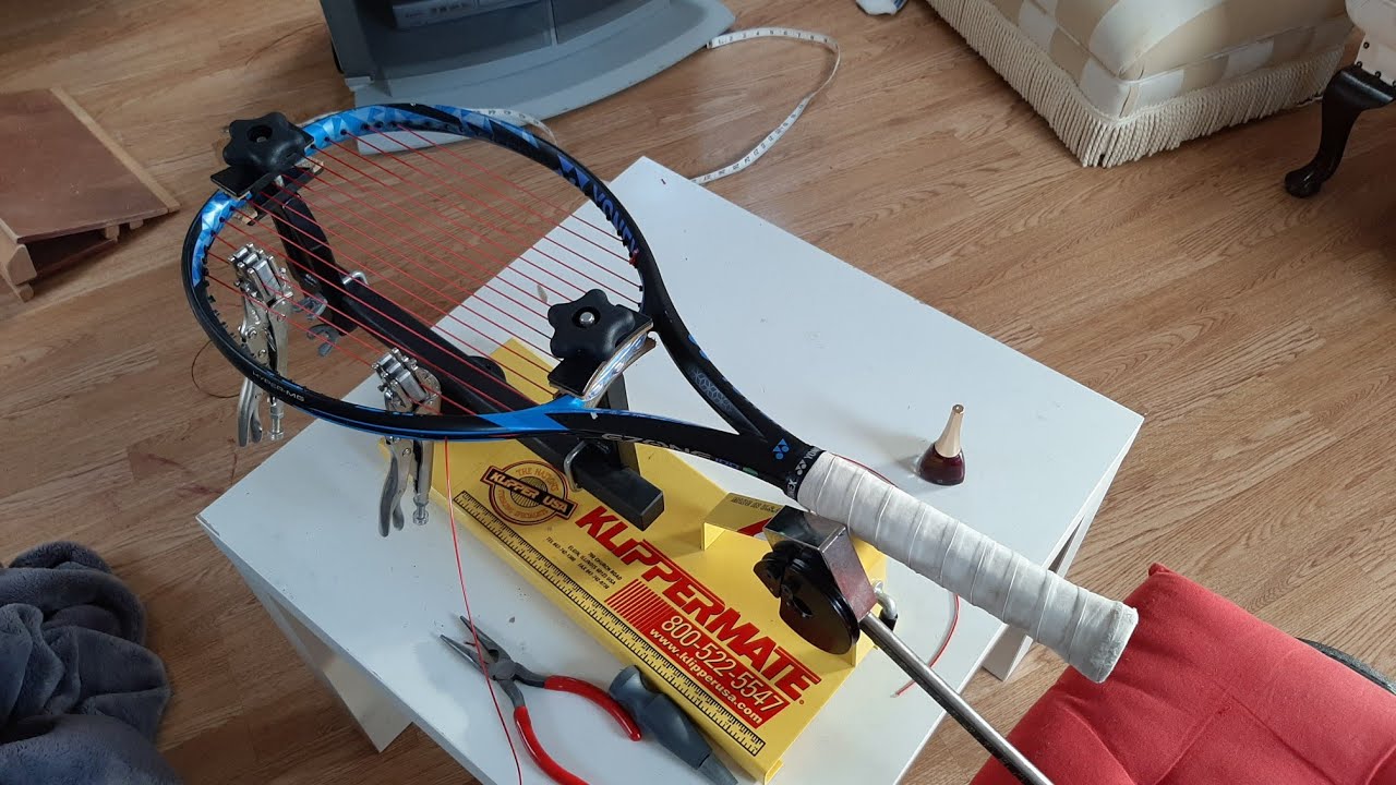 TENNIS RACKET STRINGING TIPS - YouTube