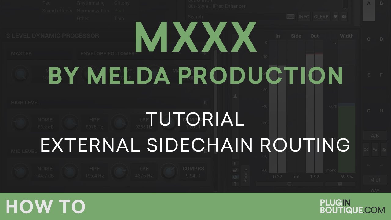 MXXX by Melda Production | External SideChain Routing | Part 5 - YouTube