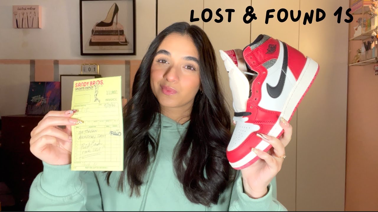 Finally the Lost and Found Jordan 1 Unboxing! | Angele Jelly Altieri ...
