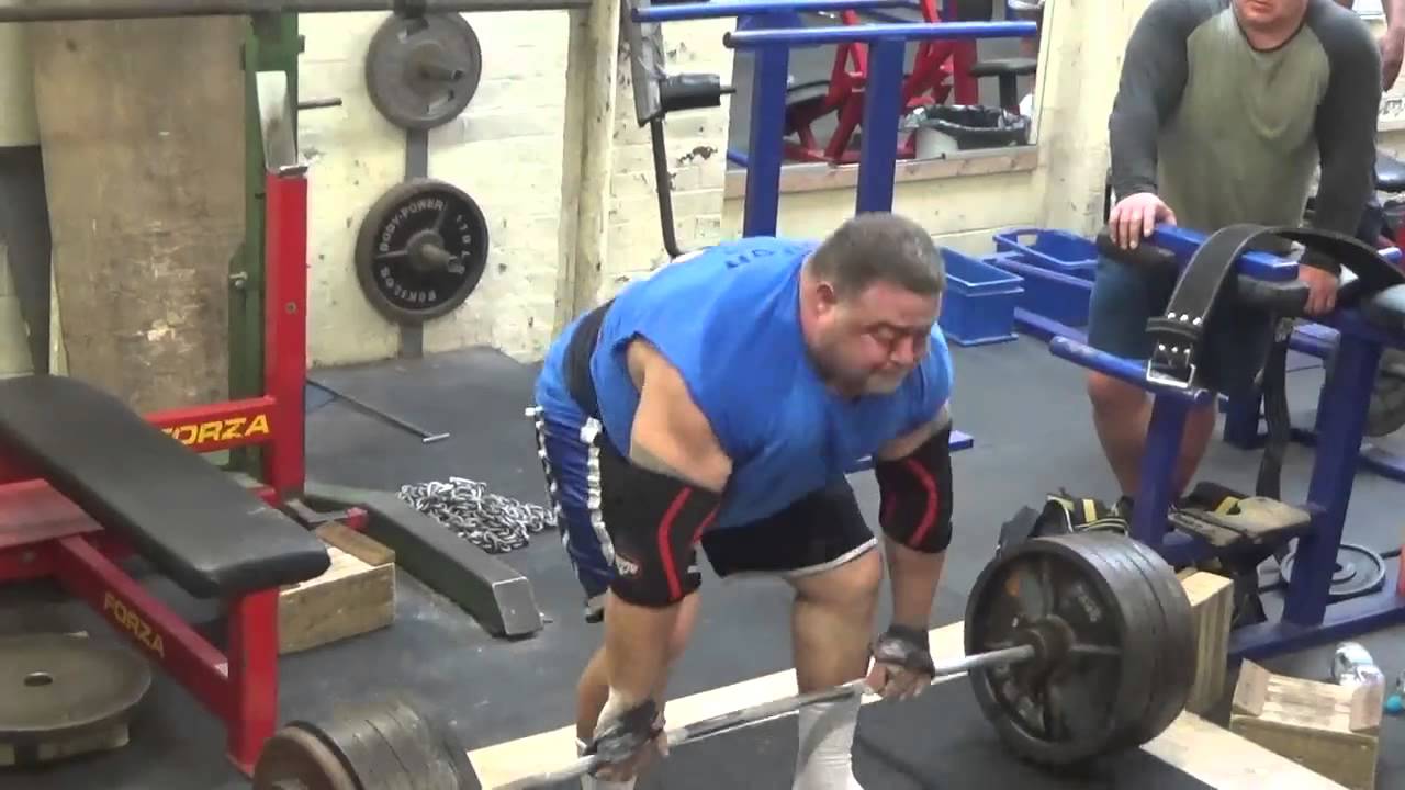 Andy Bolton deadlift 350x3 - YouTube