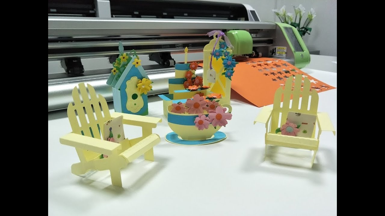 SKYCUT cutting plotter 3D project making - YouTube
