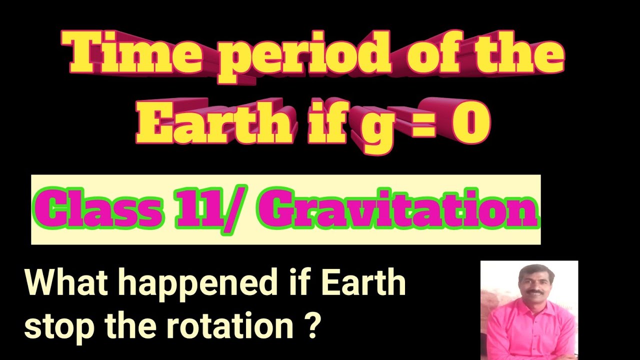 Time period of the Earth if g equal to zero|Apparent weight on Equator ...