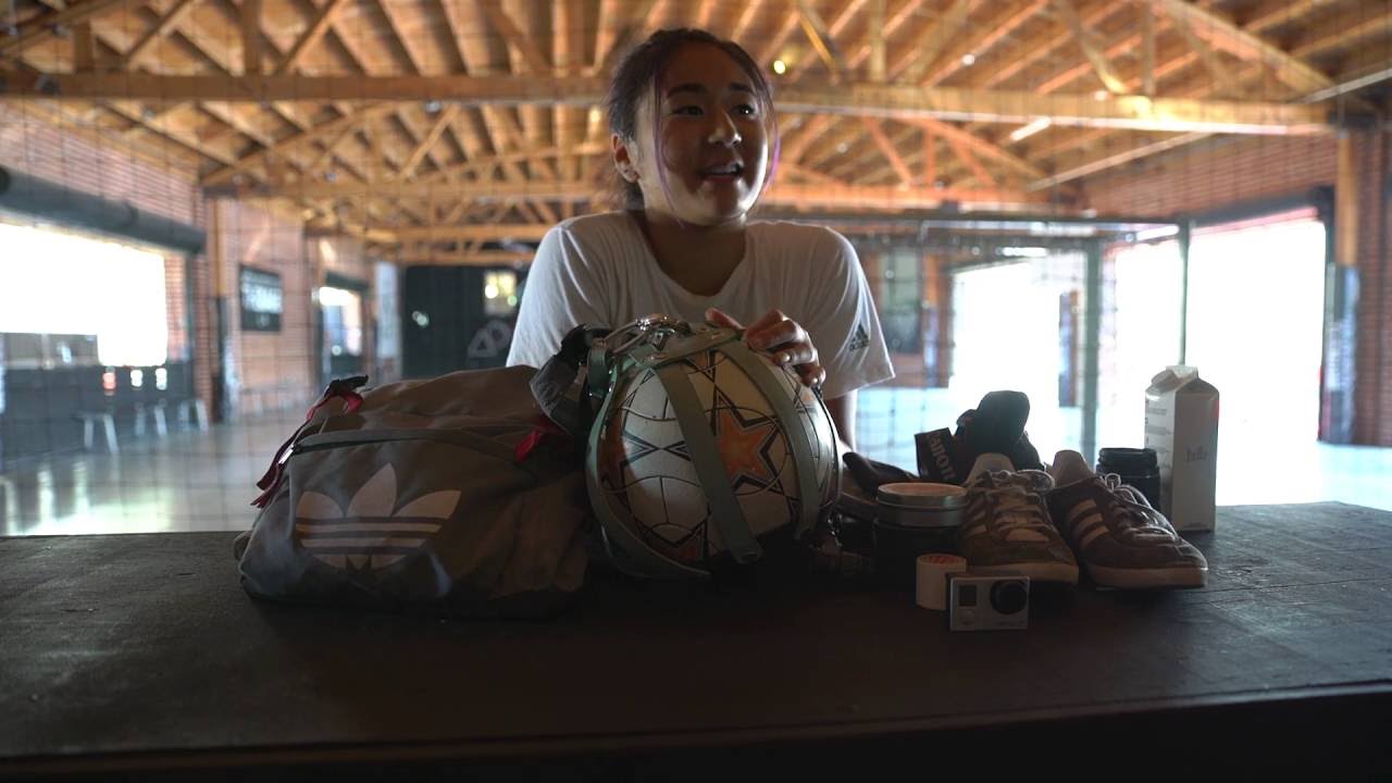 Bag Check! With Pro Freestyler Caitlyn Schrepfer - YouTube