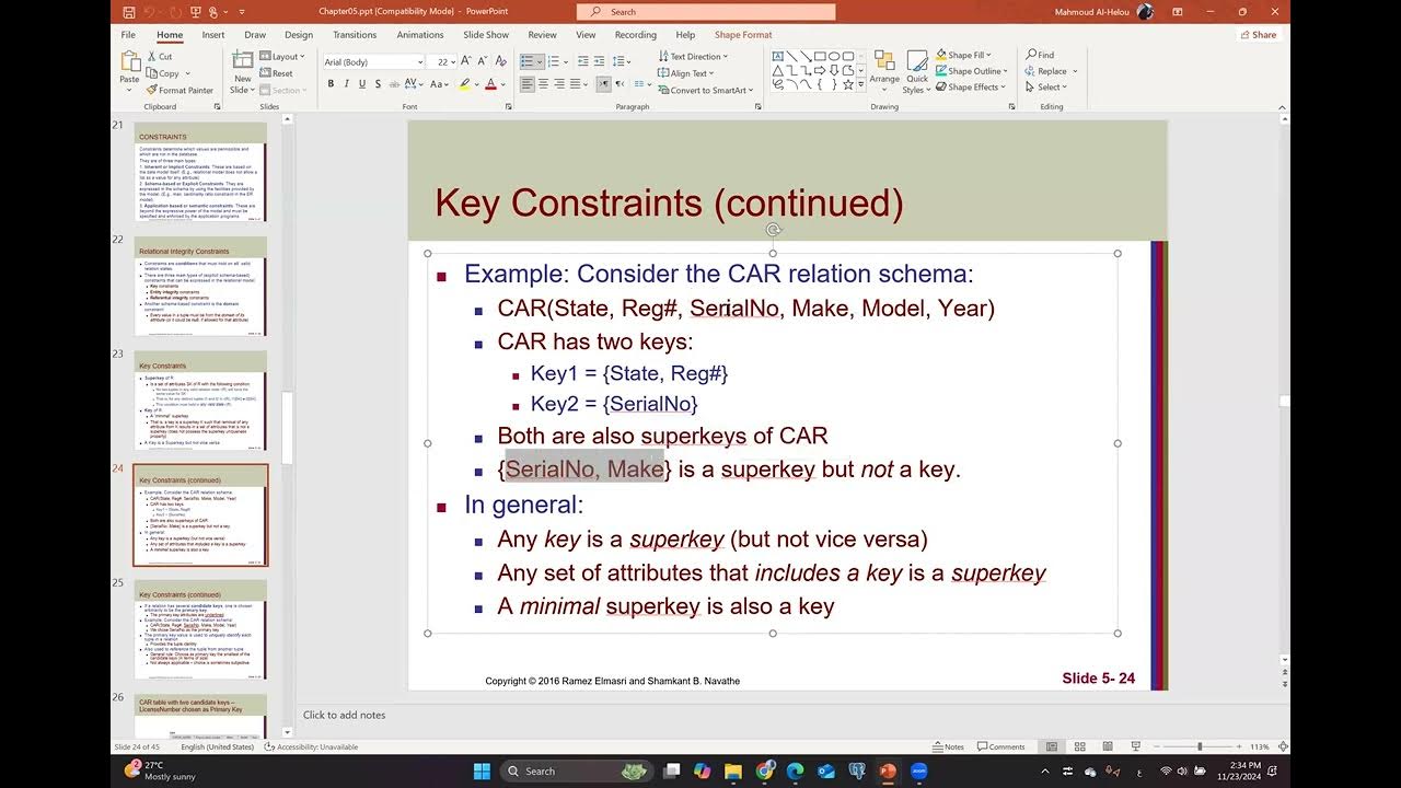 Week #7 : Cont.. Ch5 & Ch6: Basic SQL - YouTube