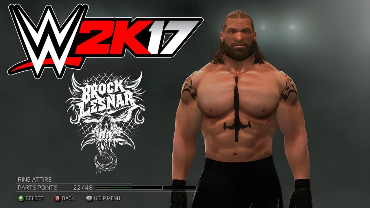 WWE 2K17: Brock Lesnar 2k25 Caw Formula (Xbox 360 & PS3) - YouTube