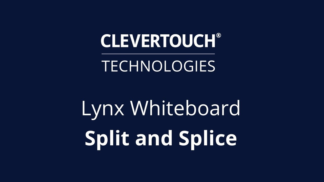 Clevertouch | Lynx Whiteboard - Split and Slice| Lynx Whiteboard - YouTube