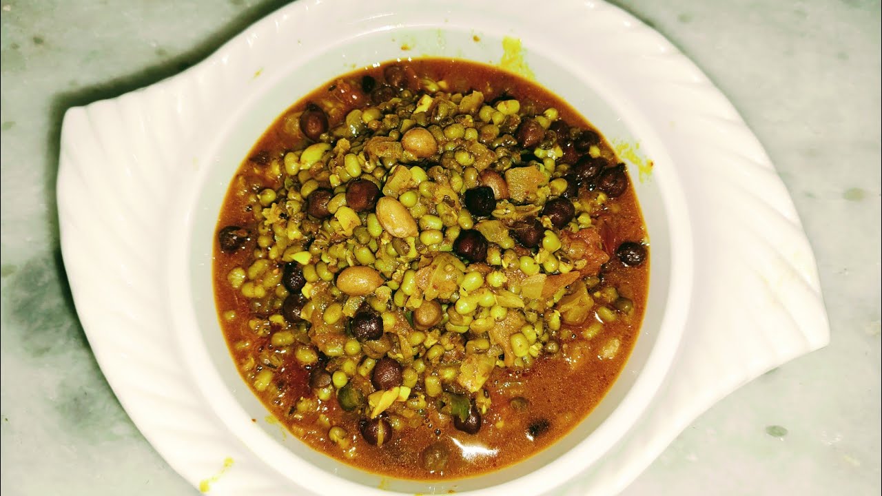 Matki chi ussal | Matki ki sabji | Moong dal ki sabji | Maharashtrian ...