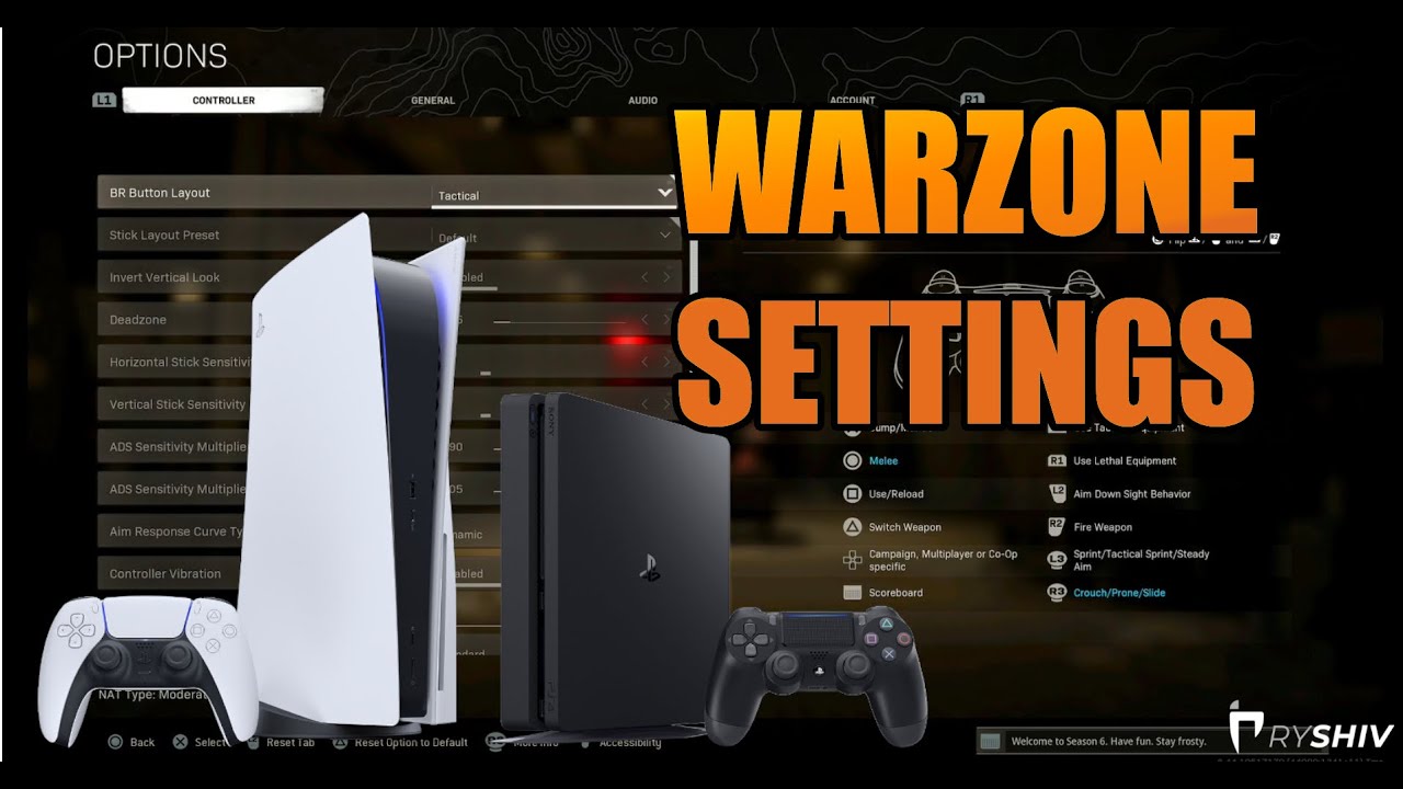 My Console/Controller WARZONE Settings! (PS5/PS4/XBOX) - YouTube