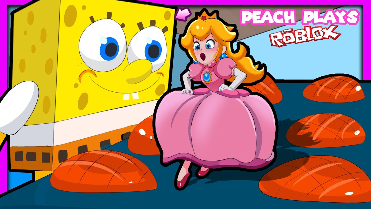 👑 ESCAPE CRAZY SPONGEBOB [SCARY OBBY] | Peach Plays Roblox Spongeboy ...