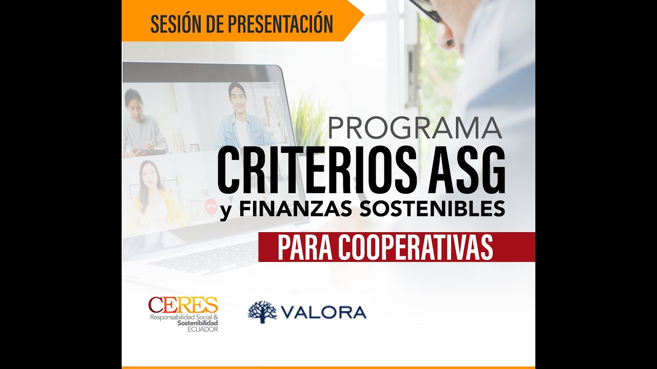 Programa: Criterios ASG y finanzas sostenibles para Cooperativas - YouTube