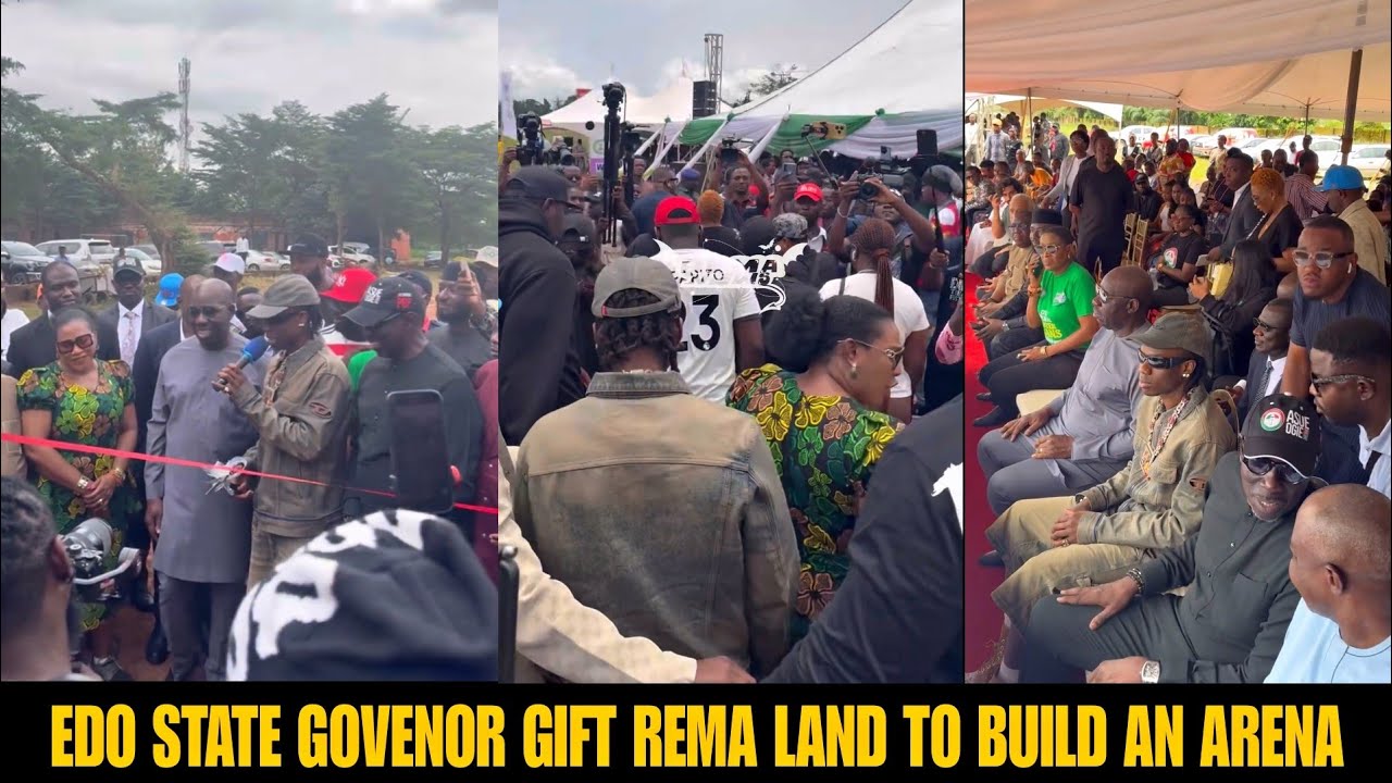 Rema Live In Benin Today With Obaseki As He Gift Rema Land To Build ...