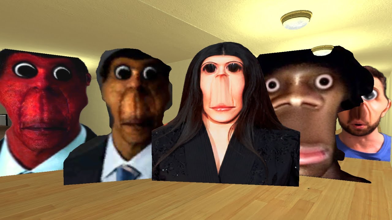 POV ANGRY OBUNGA, ROSHALIA, AUUGHH AND MANY CRAZY BOTS!! #garrysmod # ...