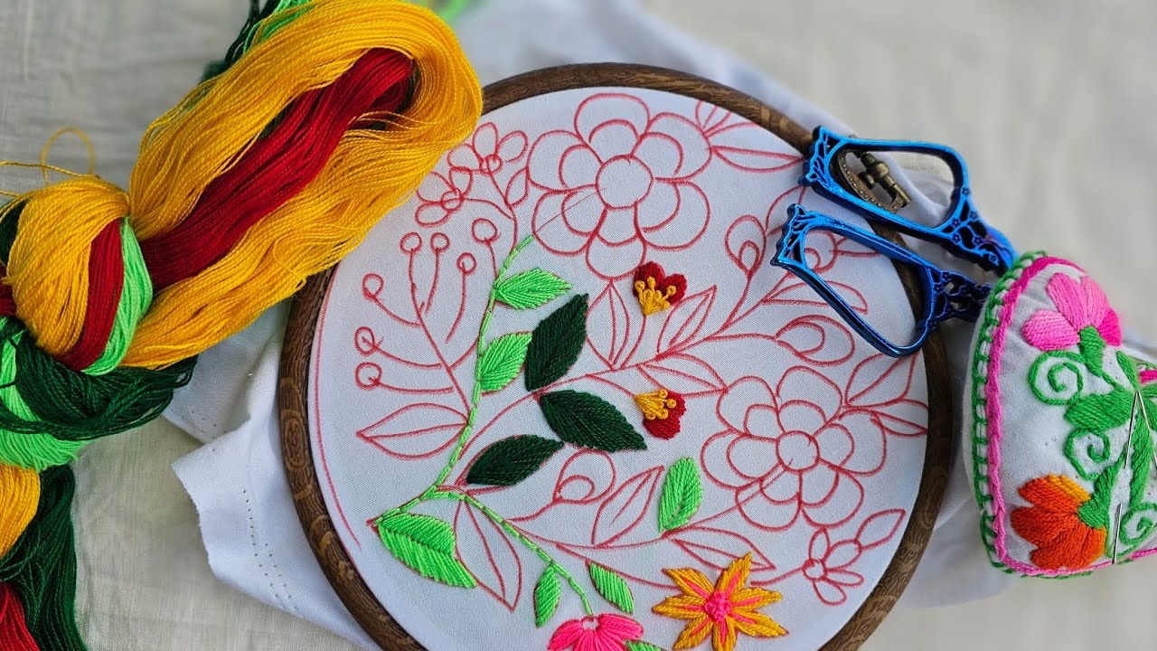 Basic things for Hand-embroidery work | Hoopart for beginners - YouTube