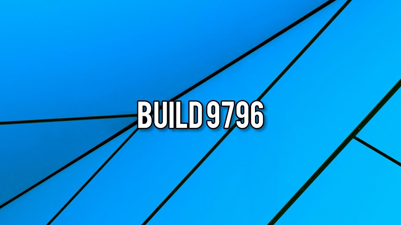 Windows 10 build 9796 - YouTube