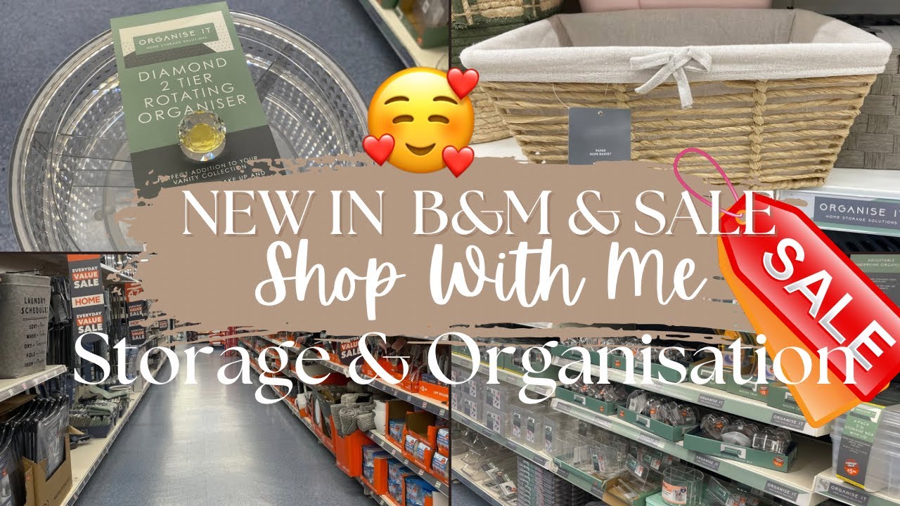 😍 NEW IN B&M‼️ STORAGE & ORGANISATION IDEAS | SUMMER RESET | SHOP WITH ...