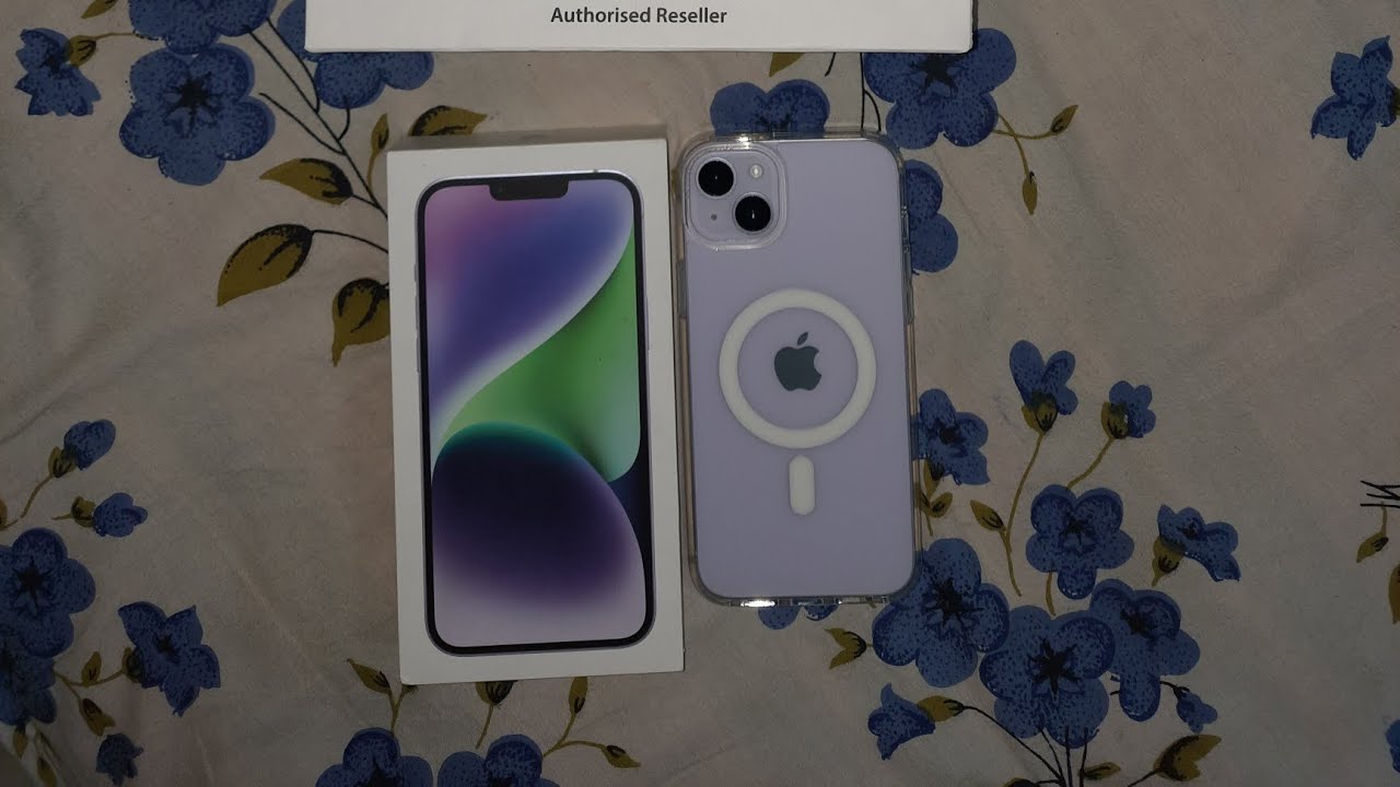 All new Iphone 14 plus purple color Unboxing video - YouTube