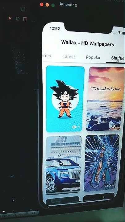 Flutter Wallpaper App UI #shorts #flutter - YouTube