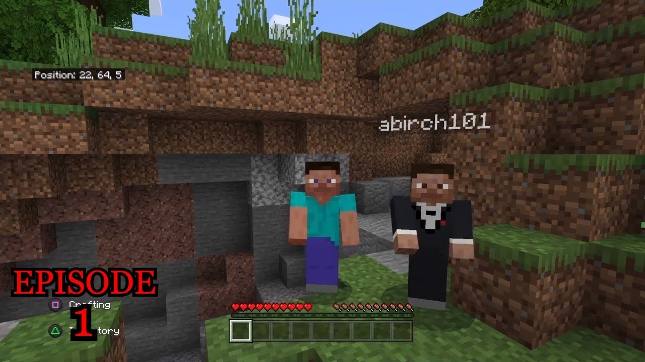 Minecraft Bedrock Lets Play Series: Ep. 1 - The First Night - YouTube