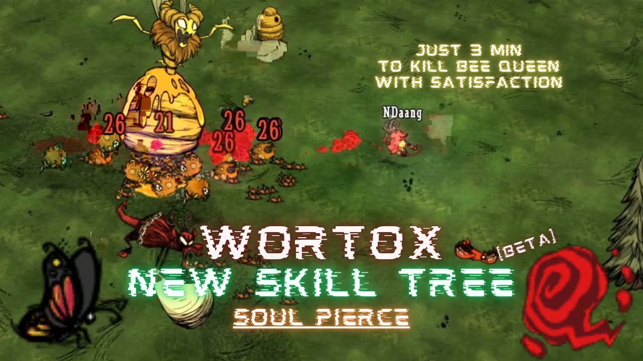 Satisfying Kill Bee Queen Using Soul Pierce From Butterflies | Wortox ...