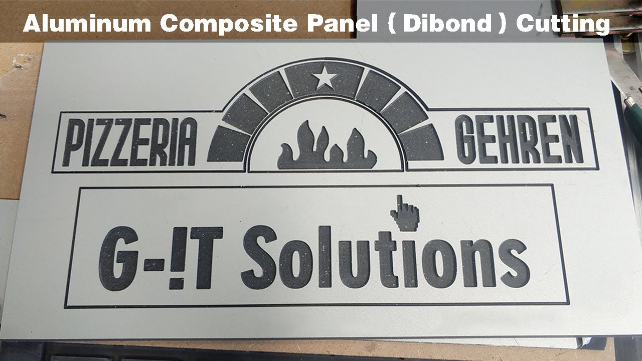 Aluminum Coposite Panel (Dibond) Cutting by TECHPRO CNC Router Machine ...