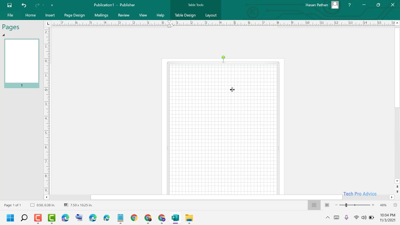 How to Make a Graph Paper in MS Publisher - YouTube