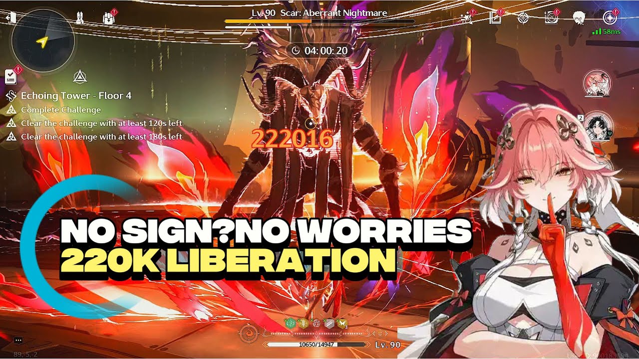220k CHANGLI Liberation without her sign in TOWER OF ADVERSITY ...