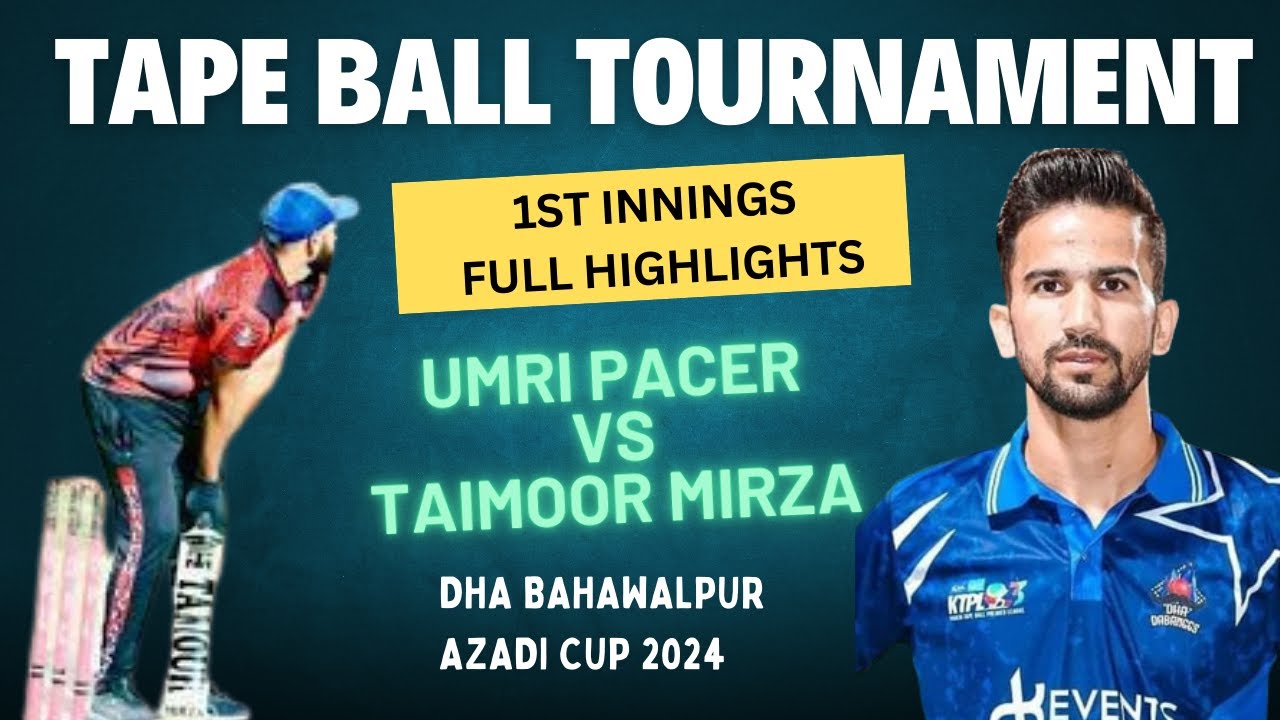 1st Innings Full Highlights || Tape Ball Cricket | Umri Pacer | Taimoor ...